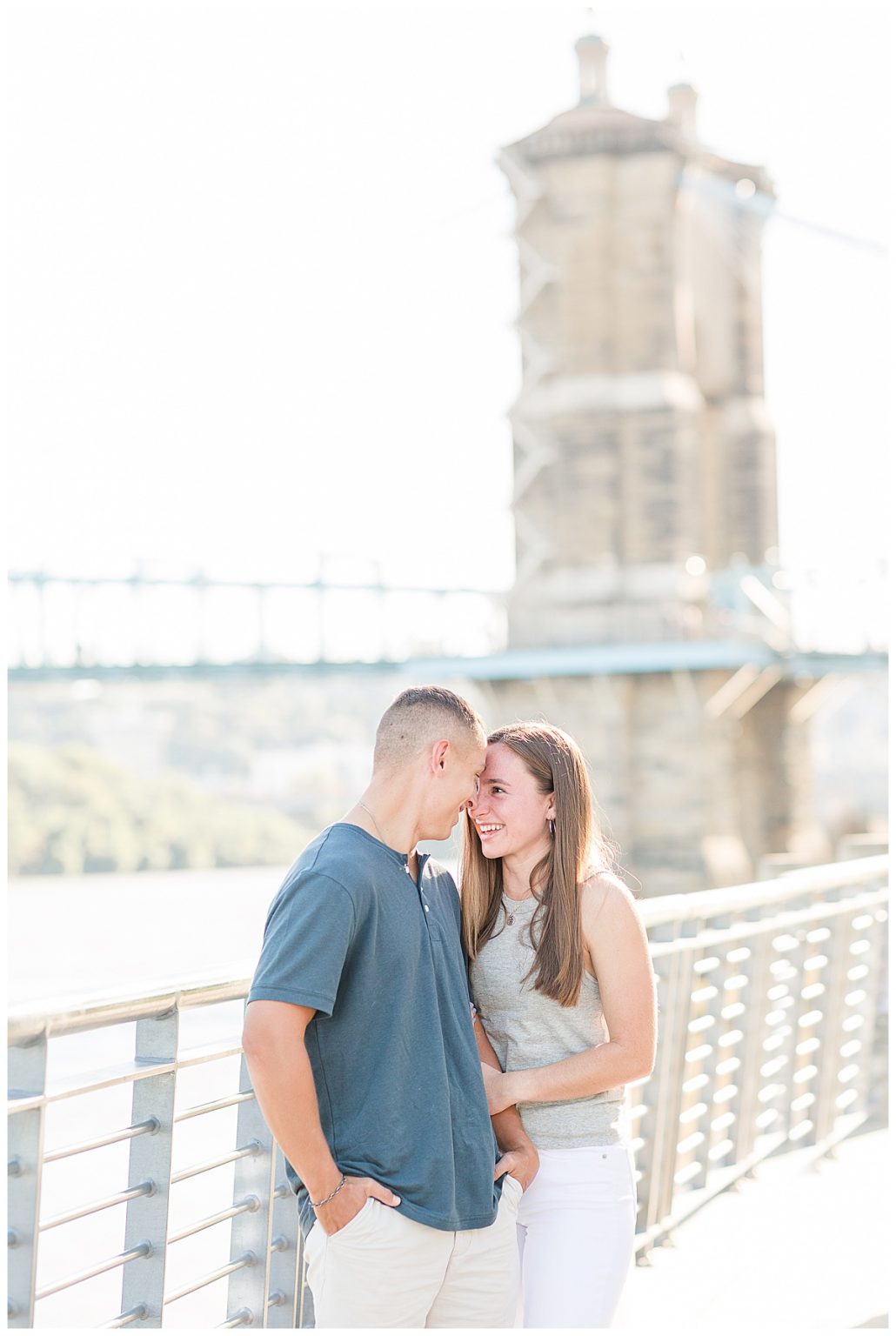 Cincinnati Riverfront Engagement Session | Rachel + Seth ...