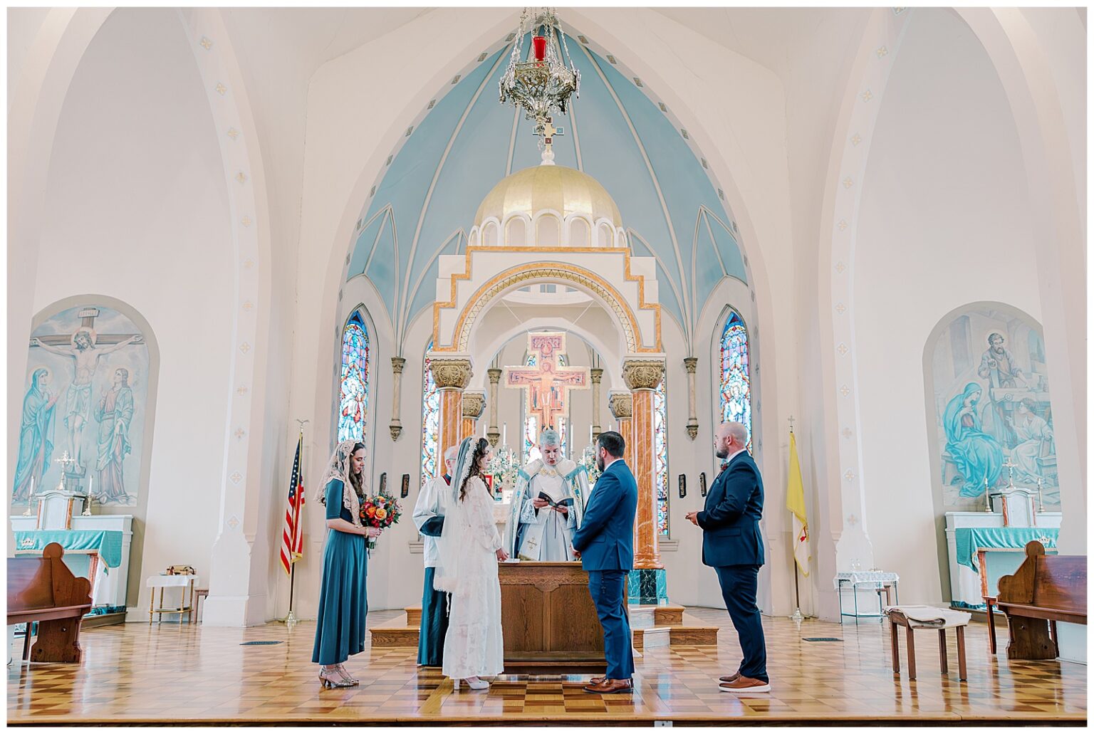 Traditional Latin Mass Wedding at St. Mary's Assumption Church in St ...